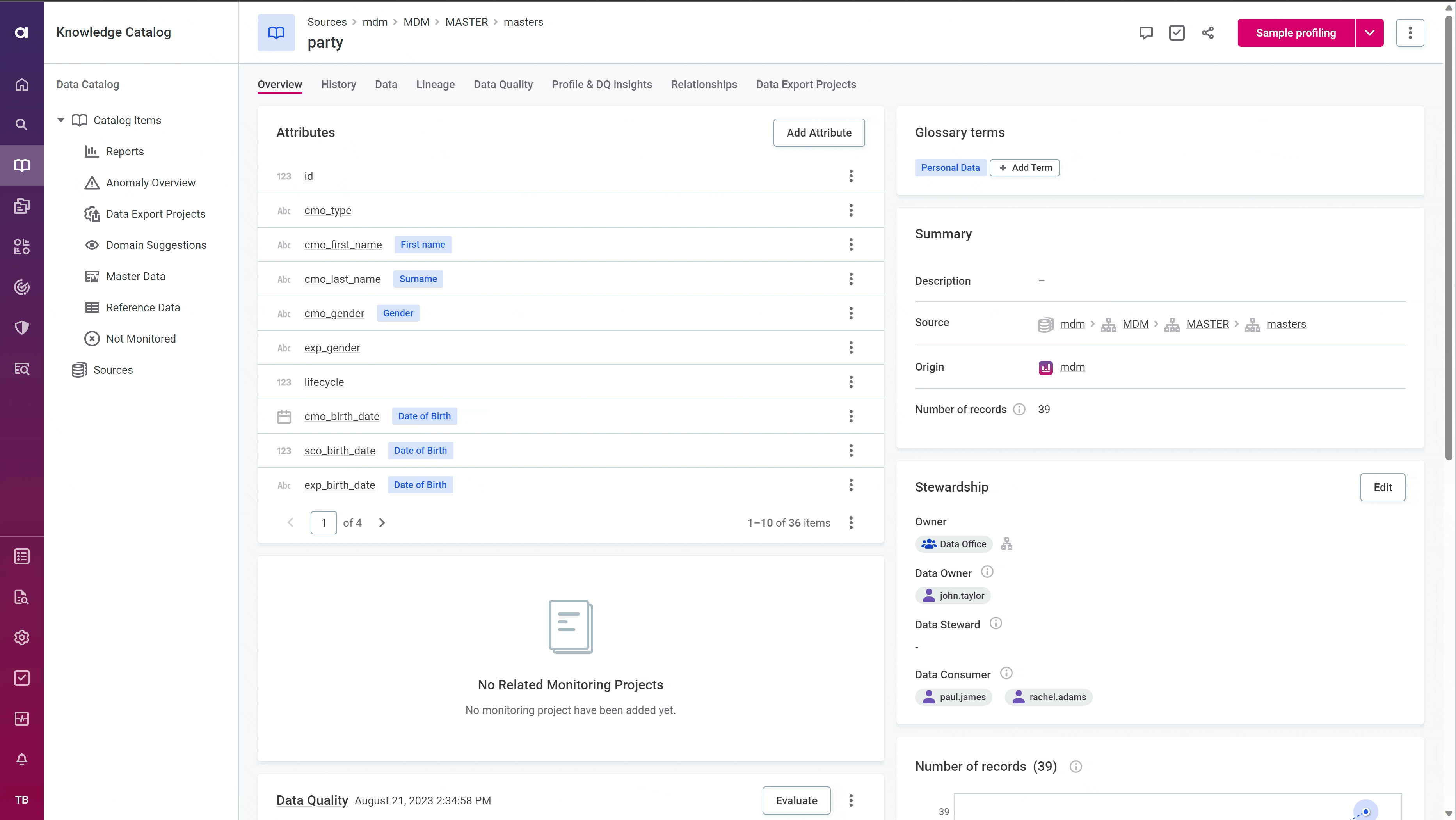 Data profiling & Data quality | element61