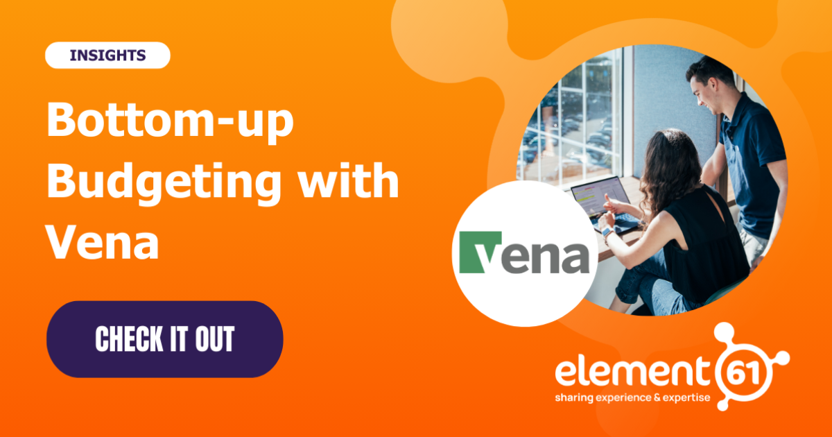 Bottom-up Budgeting with Vena | element61