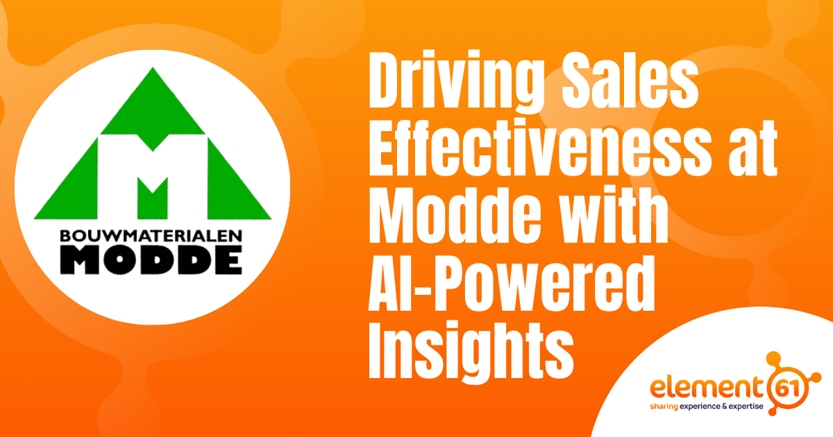 Driving Sales Effectiveness at Modde with AI-Powered Insights | element61