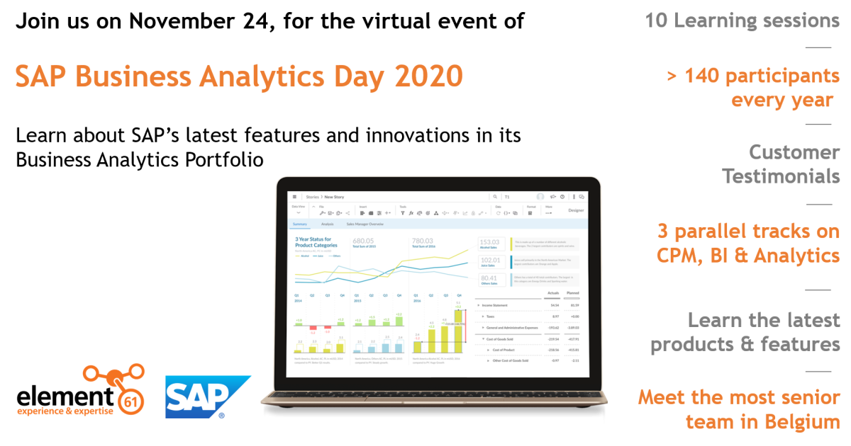 SAP Business Analytics Day 2020 | element61